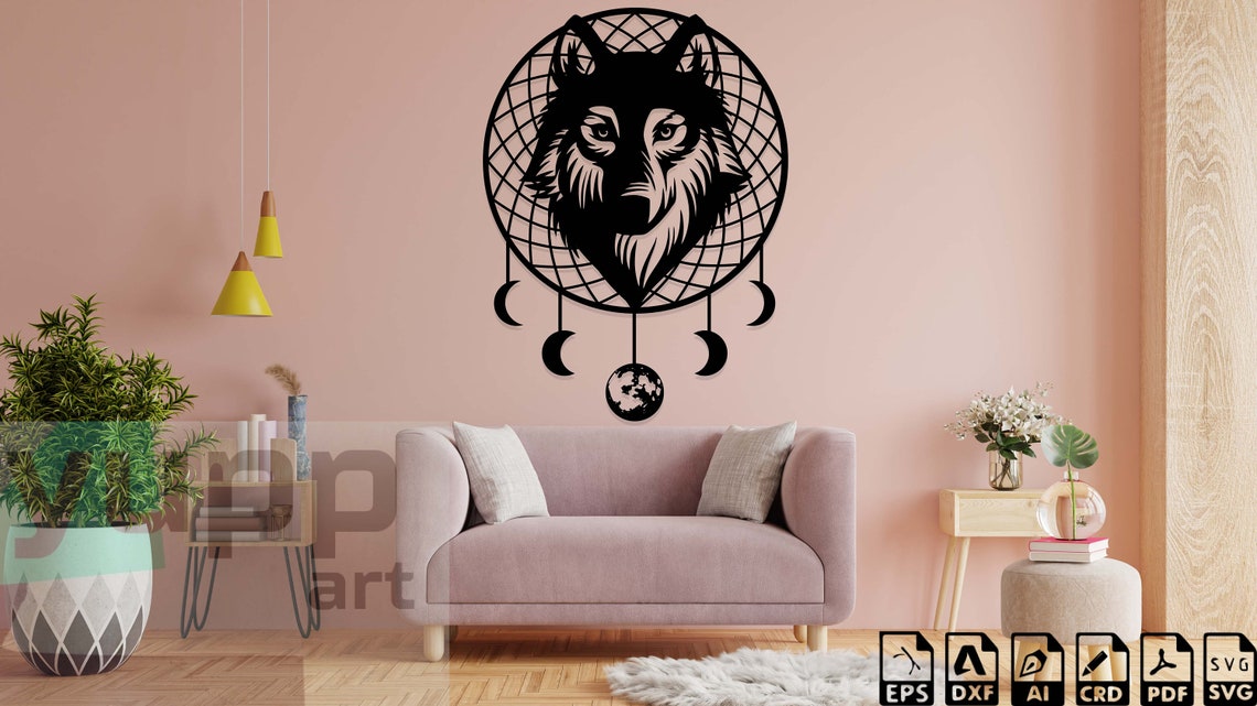 Wolf Dxf Files Wolf Laser Cut Wolf Svg File for Cricut Wolf - Etsy UK