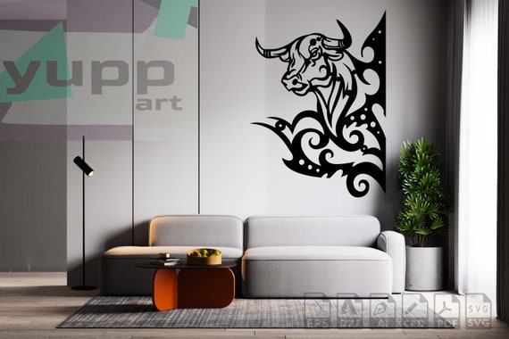 Bull Dxf Files Bull Laser Cut Bull Svg File for Cricut Bull - Etsy New ...
