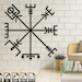 Runic Compass Svg, Vegvísir Clipart, Viking Compass Cnc Laser Cut Files ...