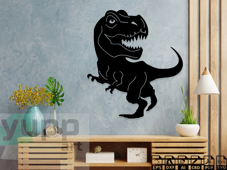 Dinosaur Dxf Files Dinosaur Laser Cut Dinosaur Svg File for - Etsy