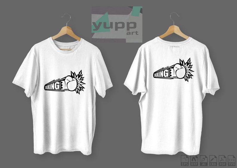 Boxing Glove Svg for Cricut, Boxing Sign Cnc Laser Cut Files Hard Punch ...