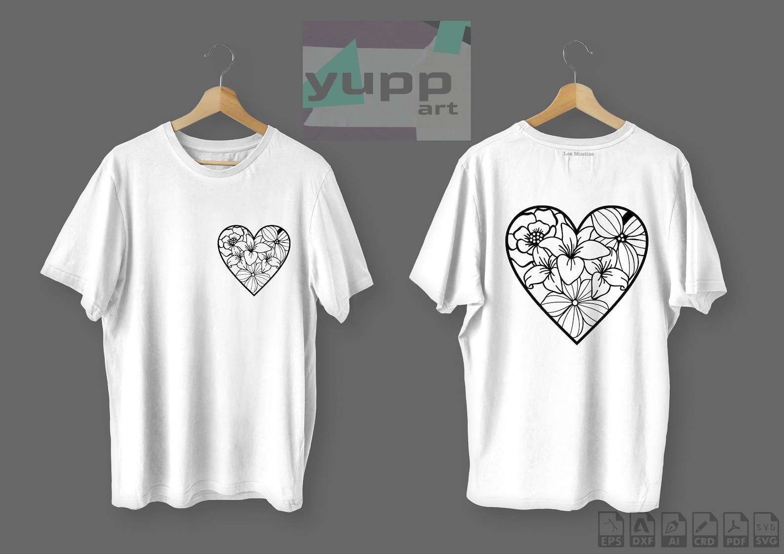 Flowers in Heart Svg for Cricut, Love Flower Silhouette, Valentines Cnc ...