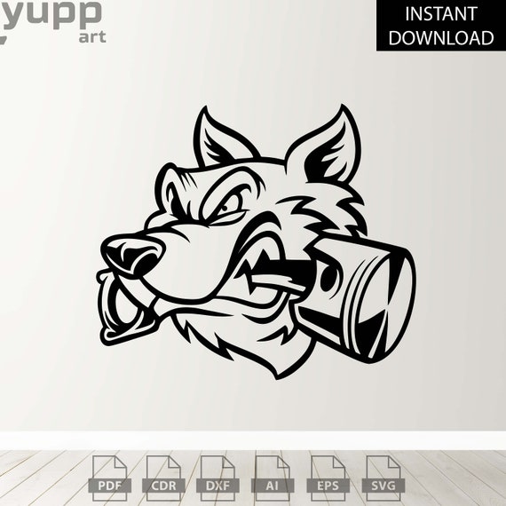 Angry Dog Dxf Files Angry Dog Laser Cut Angry Dog Svg File for - Etsy
