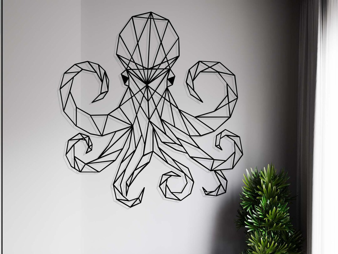 Octopus Dxf Files Octopus Laser Cut Octopus Svg File for Cricut Octopus ...