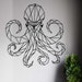 Octopus Dxf Files Octopus Laser Cut Octopus Svg File for Cricut Octopus ...