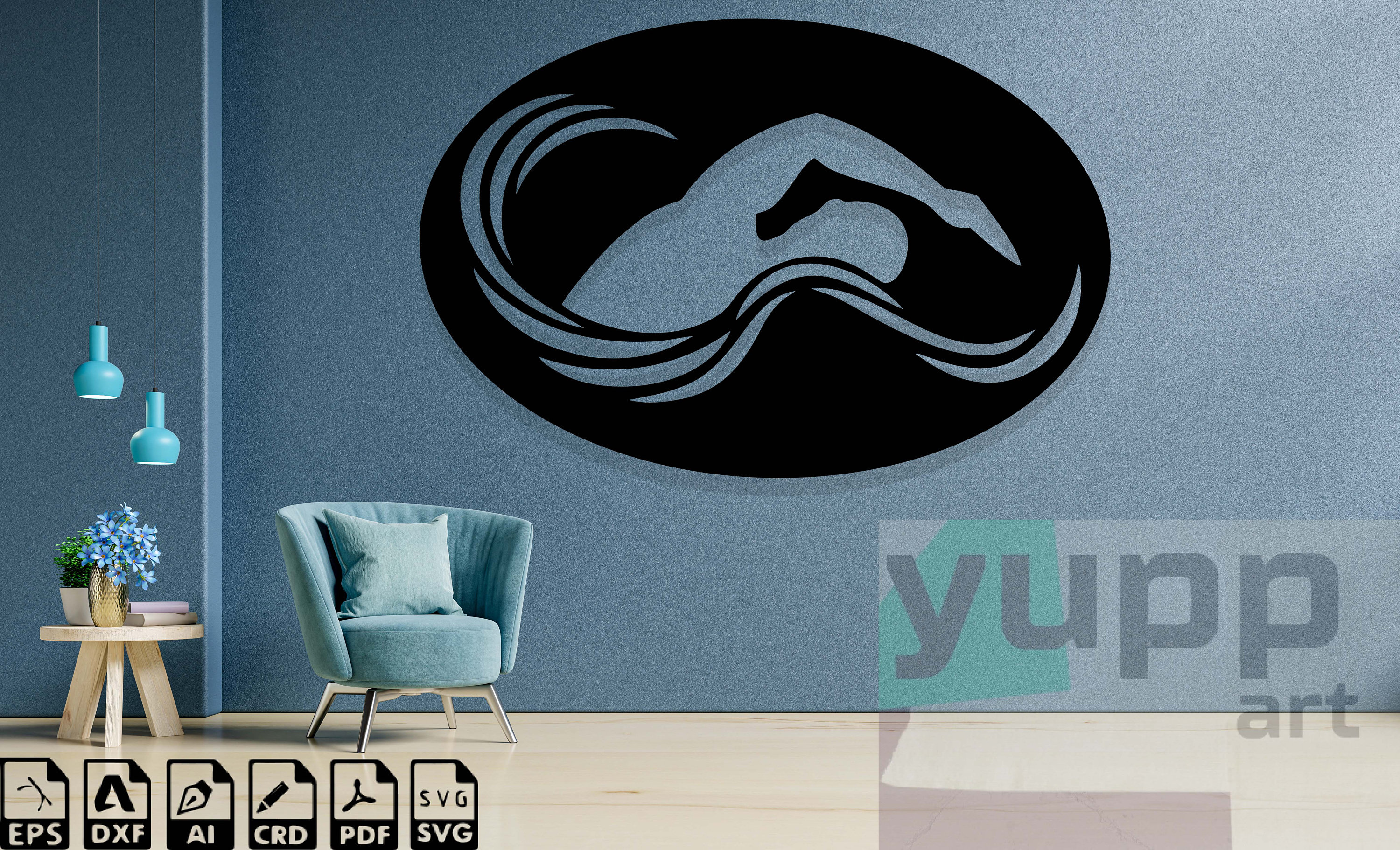 Swimming Dxf Files Swimming Laser Cut Swimming Svg File for - Etsy