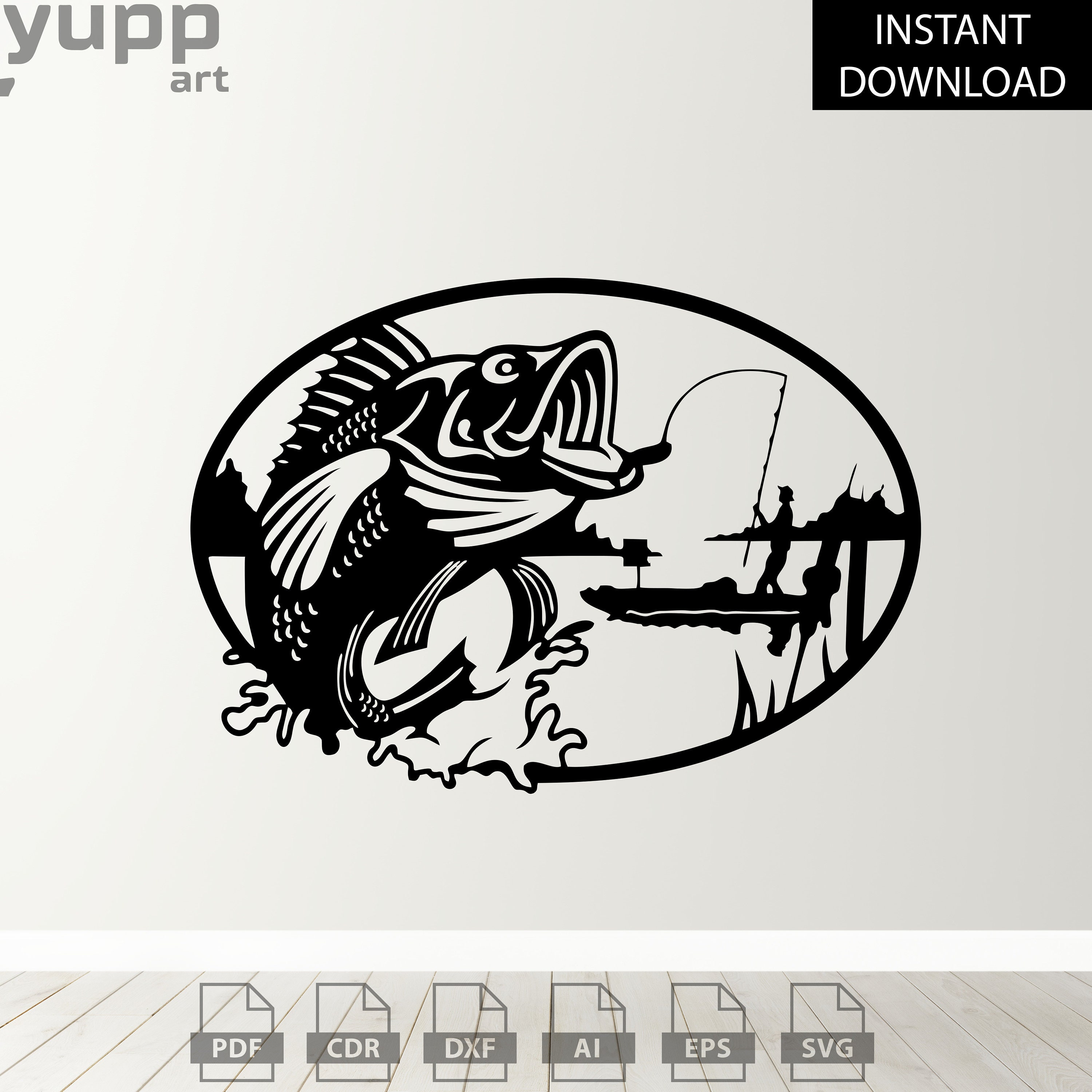 Fishing Cut and Print Files Fishing Svg Cnc Laser Cut Svg Dxf - Etsy ...