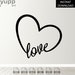 Love Sign Svg for Cricut, Heart Shirt Files for Boyfriend Girlfriend ...