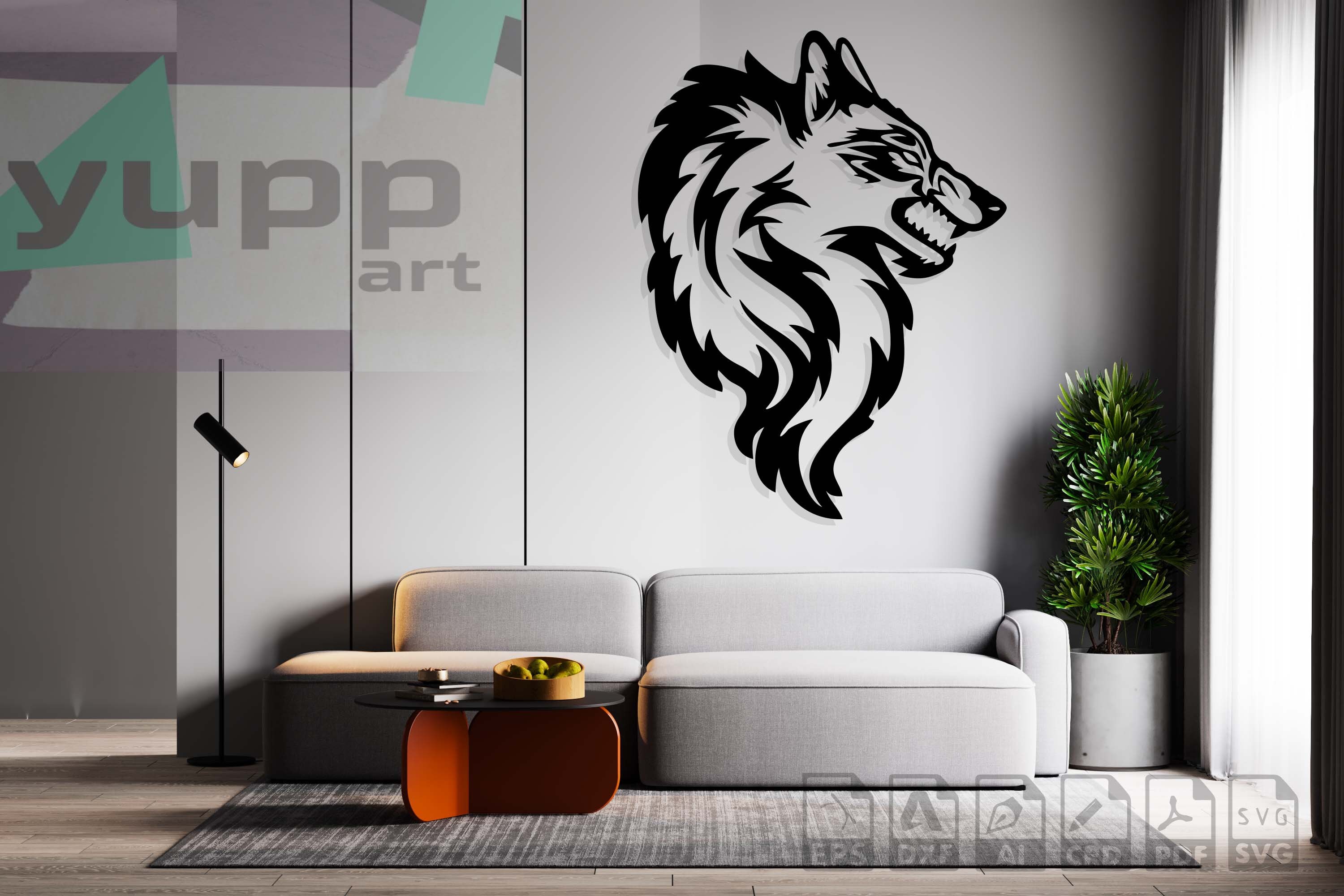 Angry Wolf Dxf Files Angry Wolf Laser Cut Angry Wolf Svg File - Etsy UK