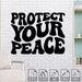 Protect Your Peace SVG, Peace, Svg, Protection, Wavy Letters Svg ...