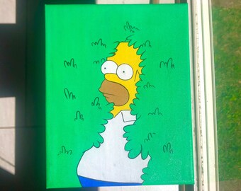 Simpsons Canvas Painting - Etsy