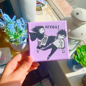 Aesthetic Cursed Sorcery Anime Jujutsu Kai Manga Boy Acrylic Canvas ...