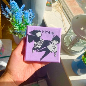 Aesthetic Cursed Sorcery Anime Jujutsu Kai Manga Boy Acrylic Canvas ...