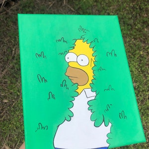 The Simpsons- Homer Simpson in the Bushes- the Simpsons Cartoon ...