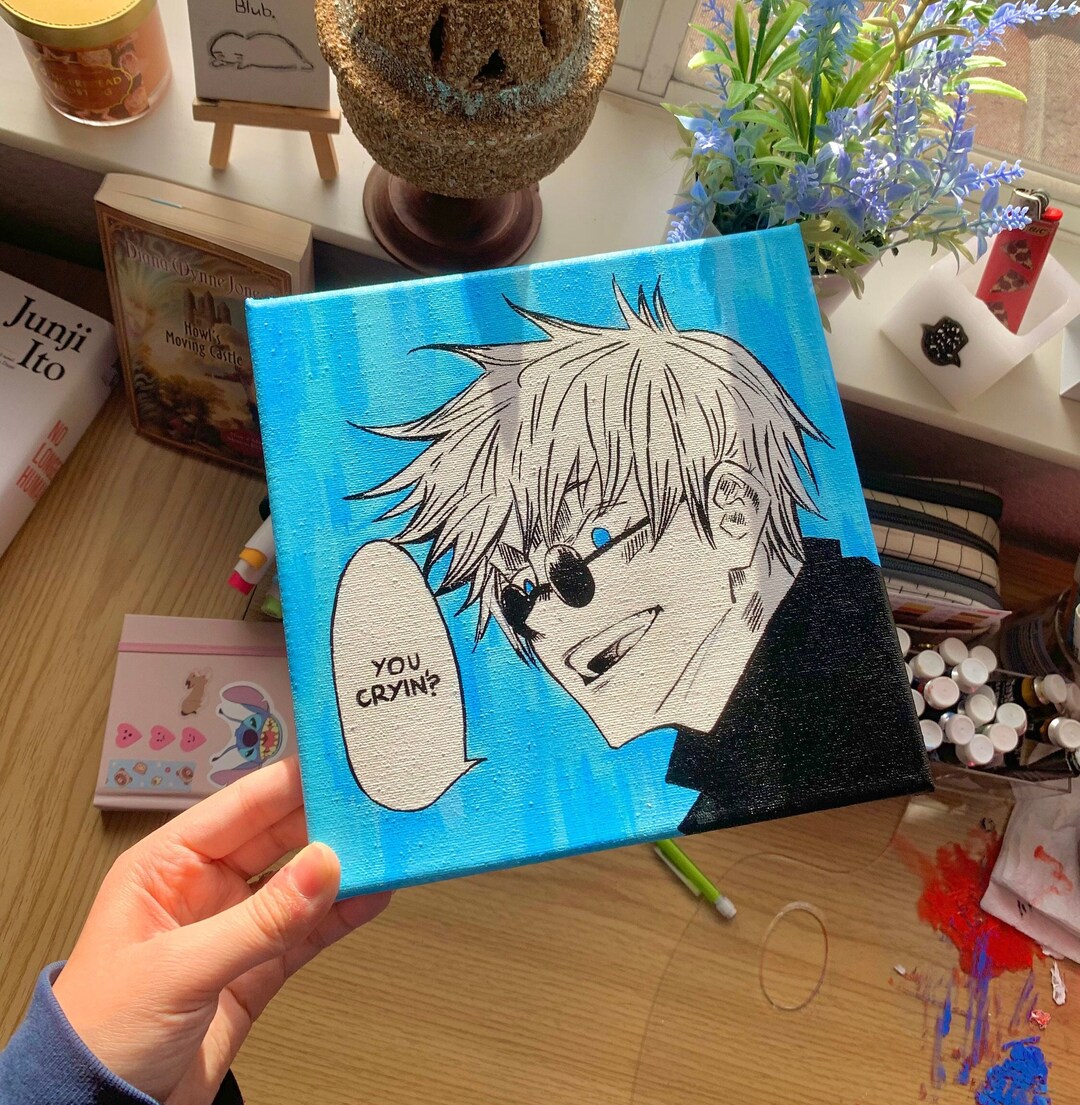 Aesthetic Cursed Sorcery Anime Jujutsu Kai Manga Acrylic Canvas ...