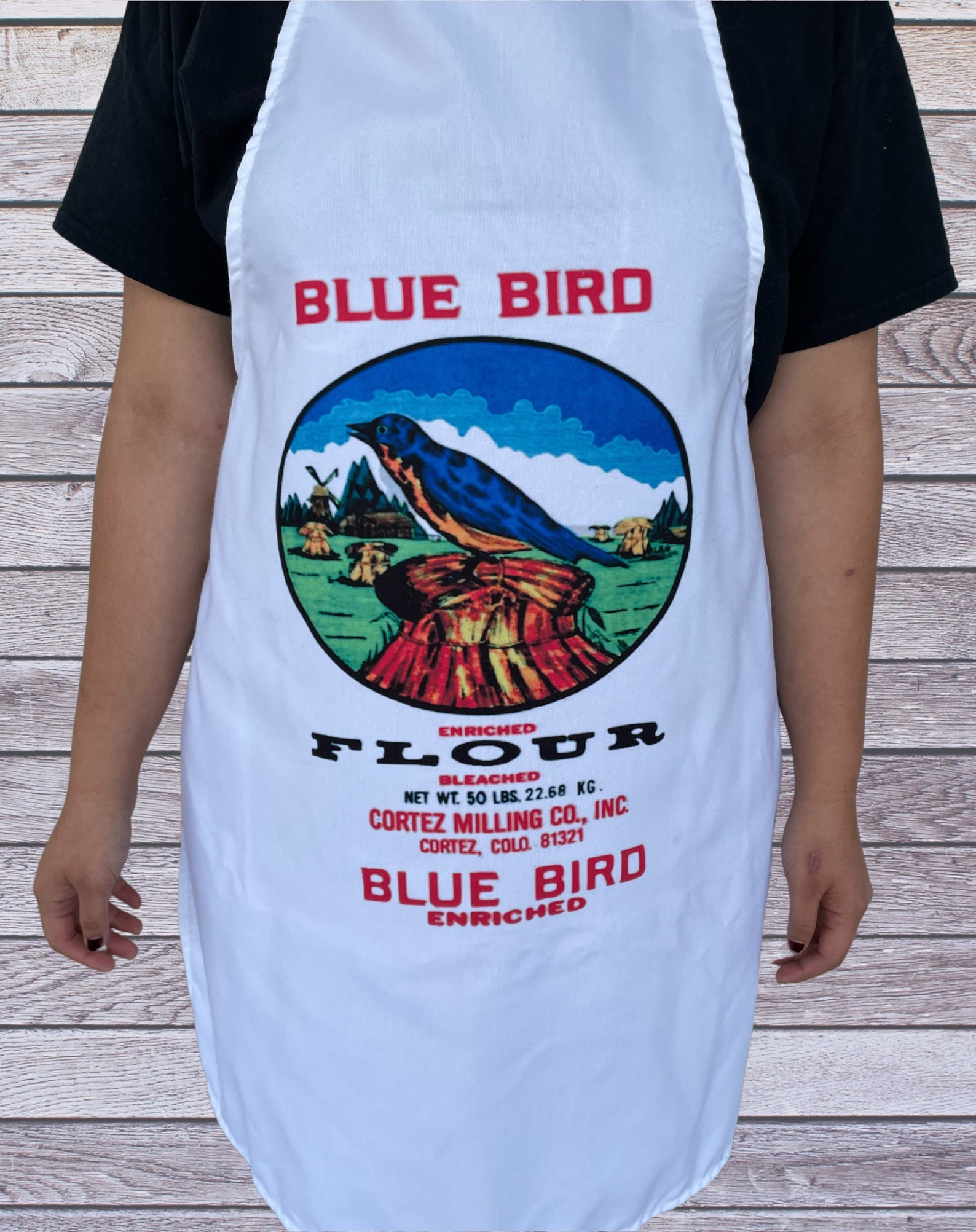 Bluebird Flour Apron Native American Indigenous Apron Frybread Bannock ...