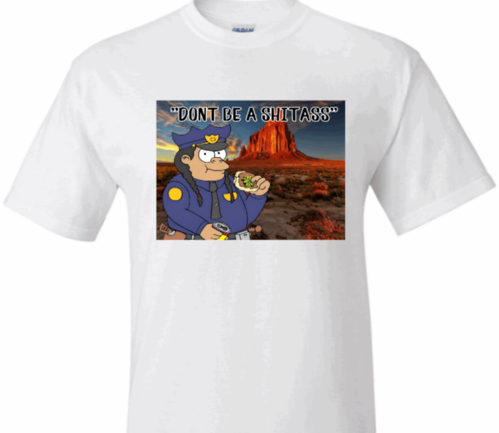 Don't Be a Shitass Indigenous Native American Reservation Dogs Humor T ...