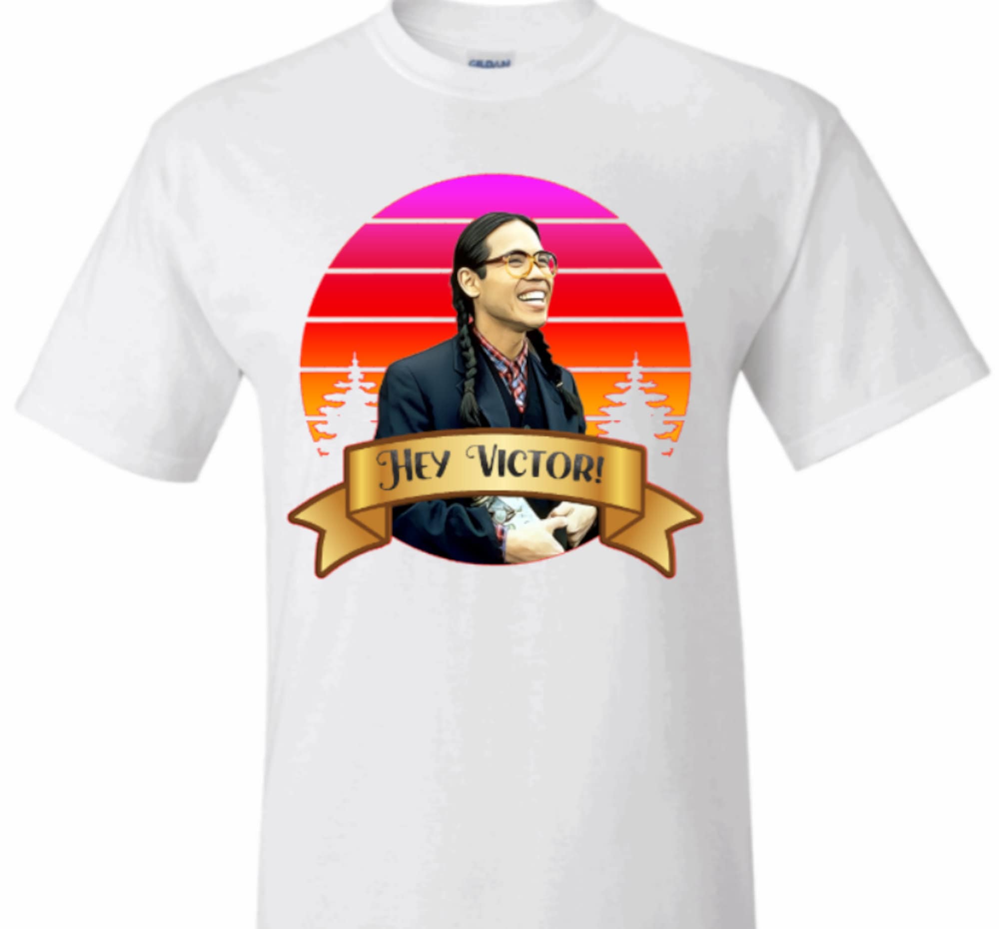 Hey Victor Native Indigenous Made Funny Soft Comfortable T-shirt Natove ...