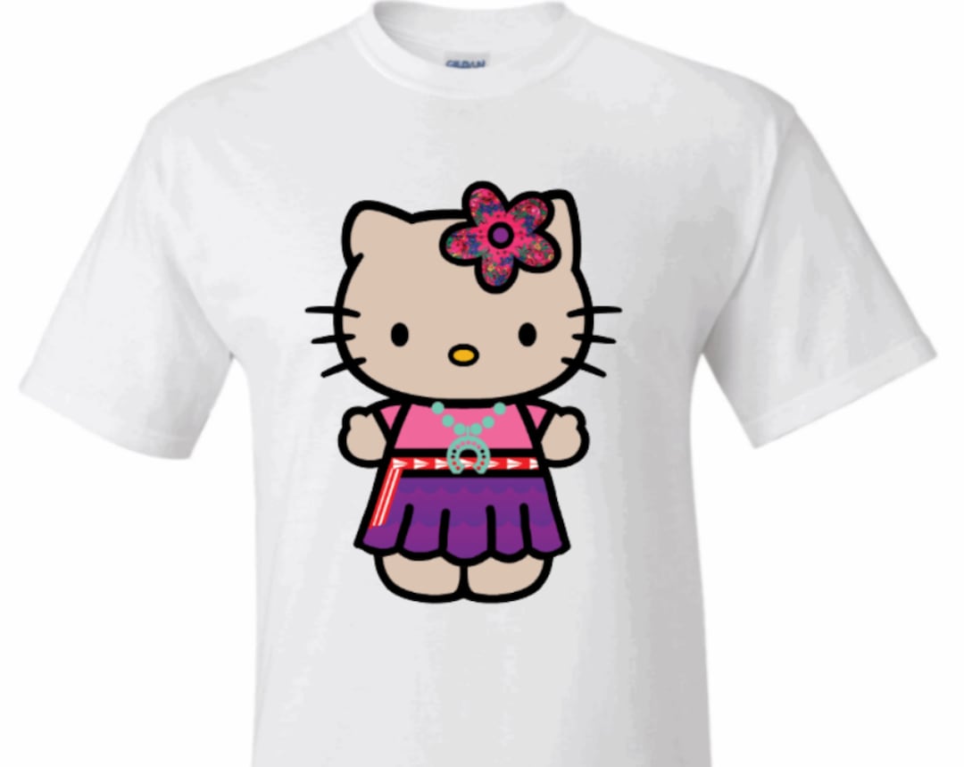 Indigenous Kitty Navajo Kitty Comfortable Kids or Adults Cotton Blend T ...