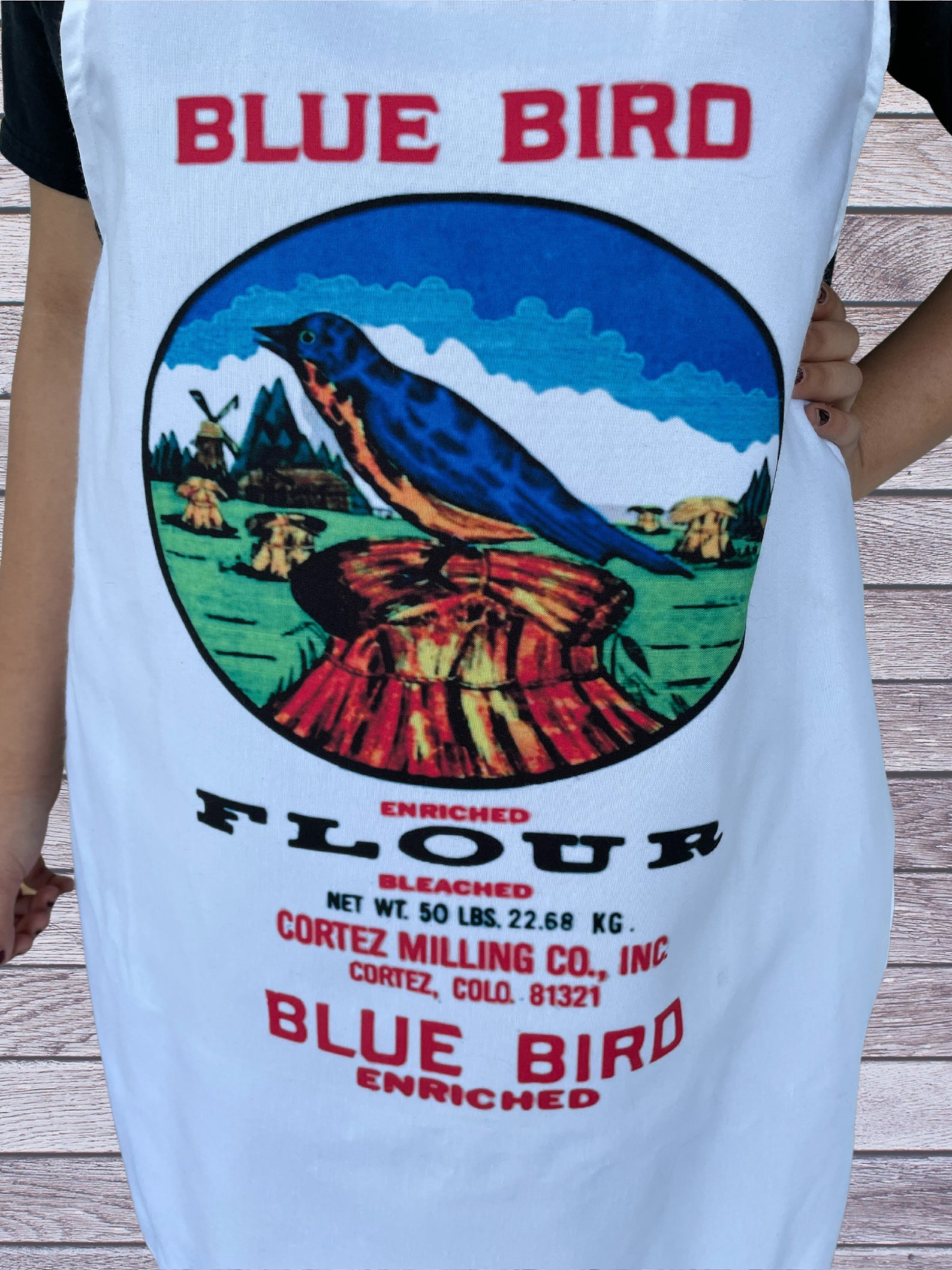 Bluebird Flour Apron Native American Indigenous Apron Frybread Bannock ...