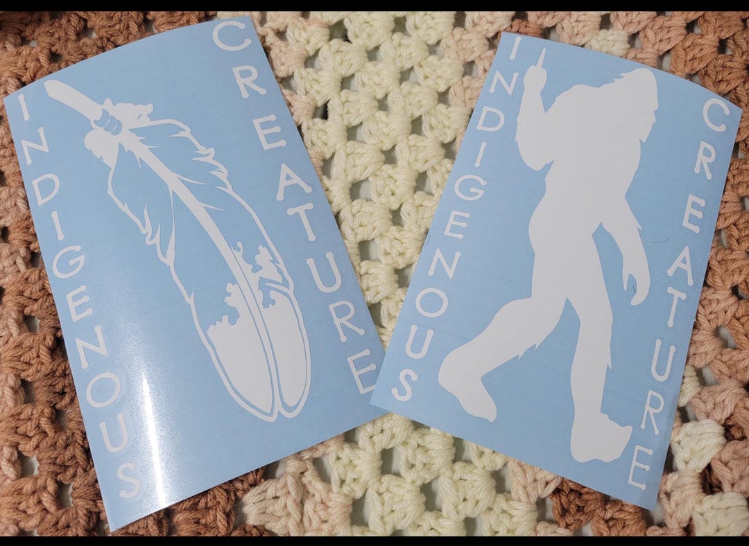 Bigfoot Indigenous Creature Vinyl Decal for Vehicle Car Windows Laptop ...