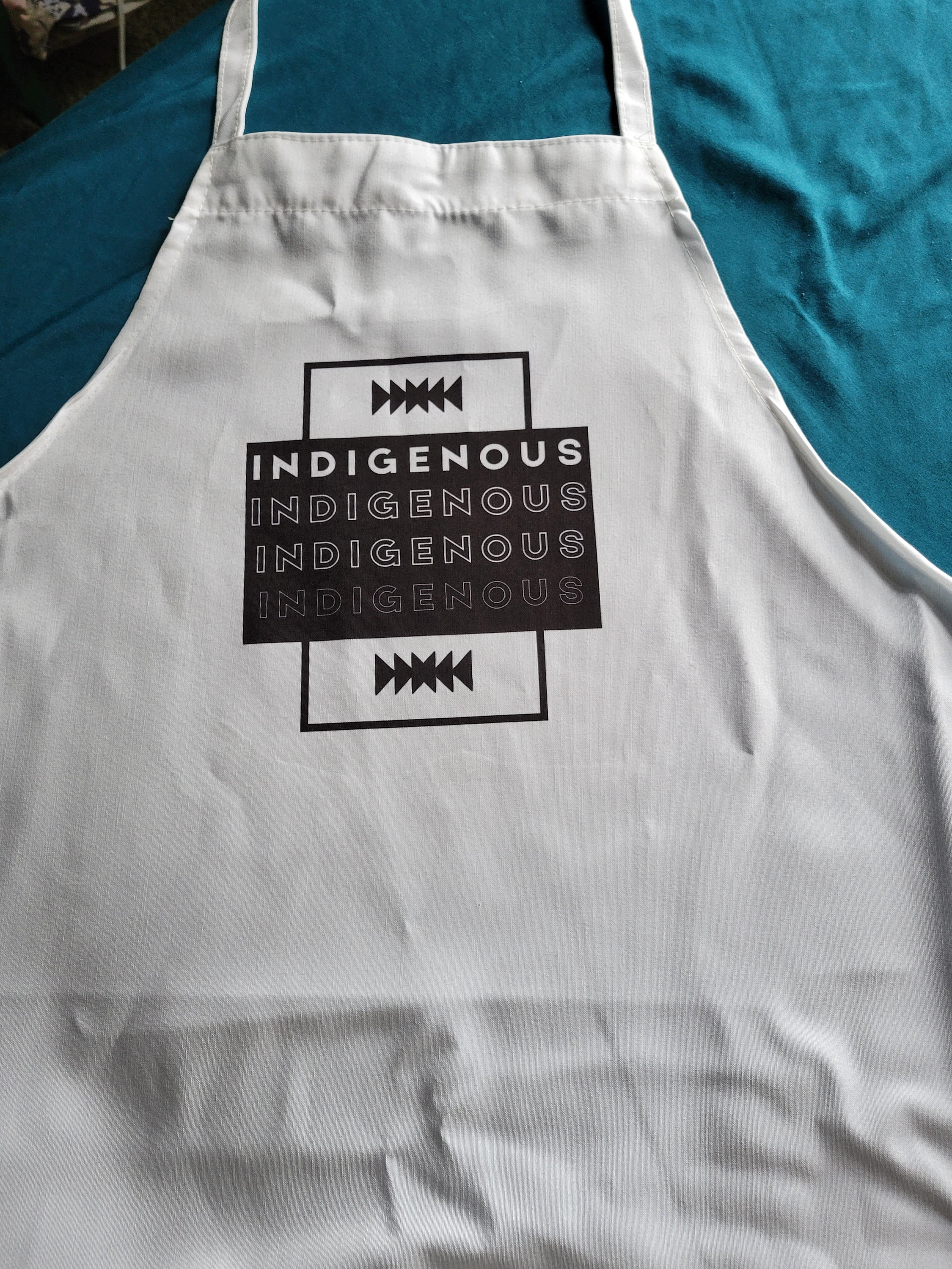 Indigenous Native Apron Indigenous Printed 100% Polyester Men's Women's ...