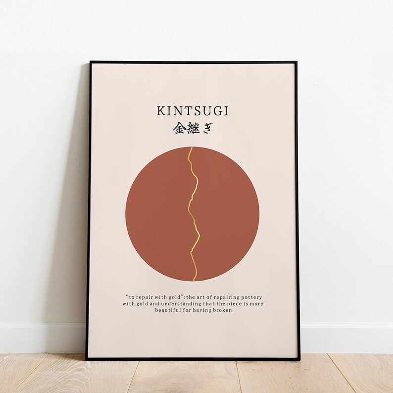 Kintsugi Definition Kintsugi Poster Japanese Poster - Etsy