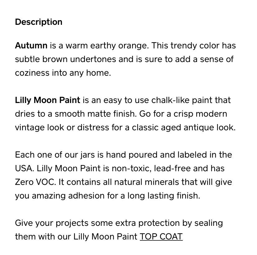 Lilly Moon Paint Autumn Harvest - Etsy