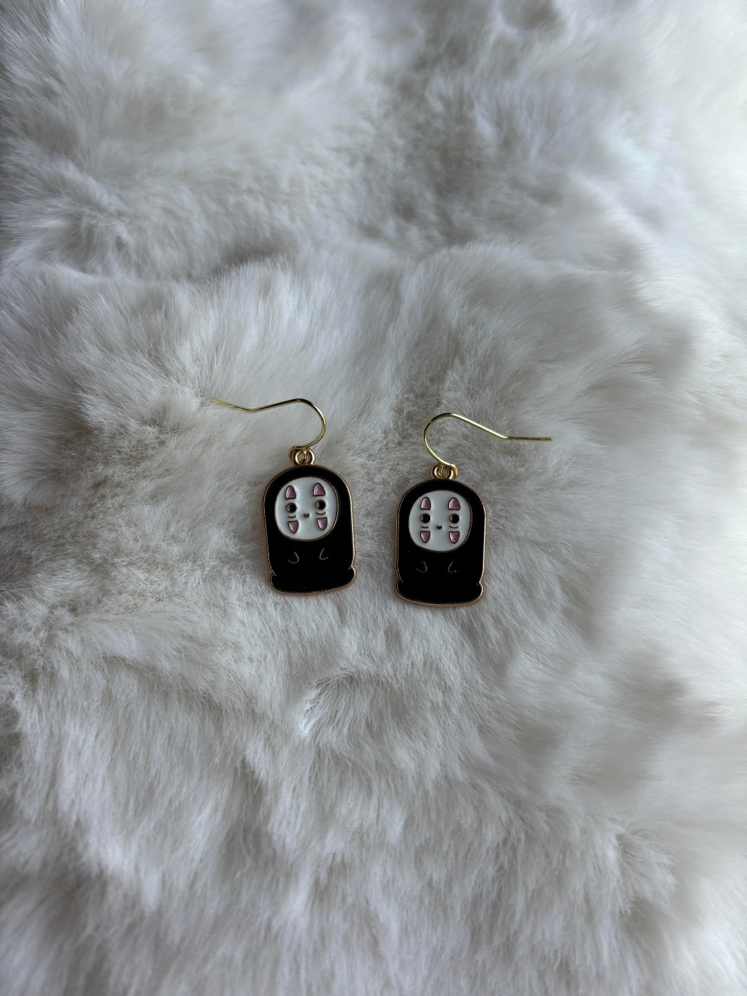 14k Gold Plated Hypoallergenic Anime Dangle Earrings, Free Domestic ...