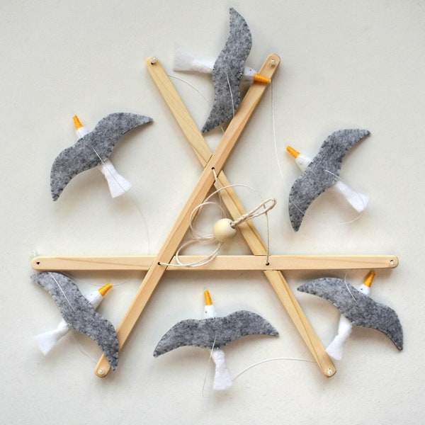 Flying Bird Mobile - Etsy