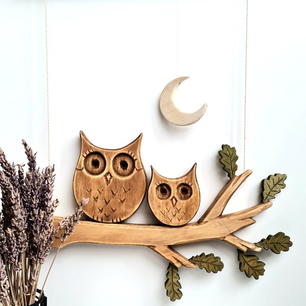 Wooden Owl - Etsy