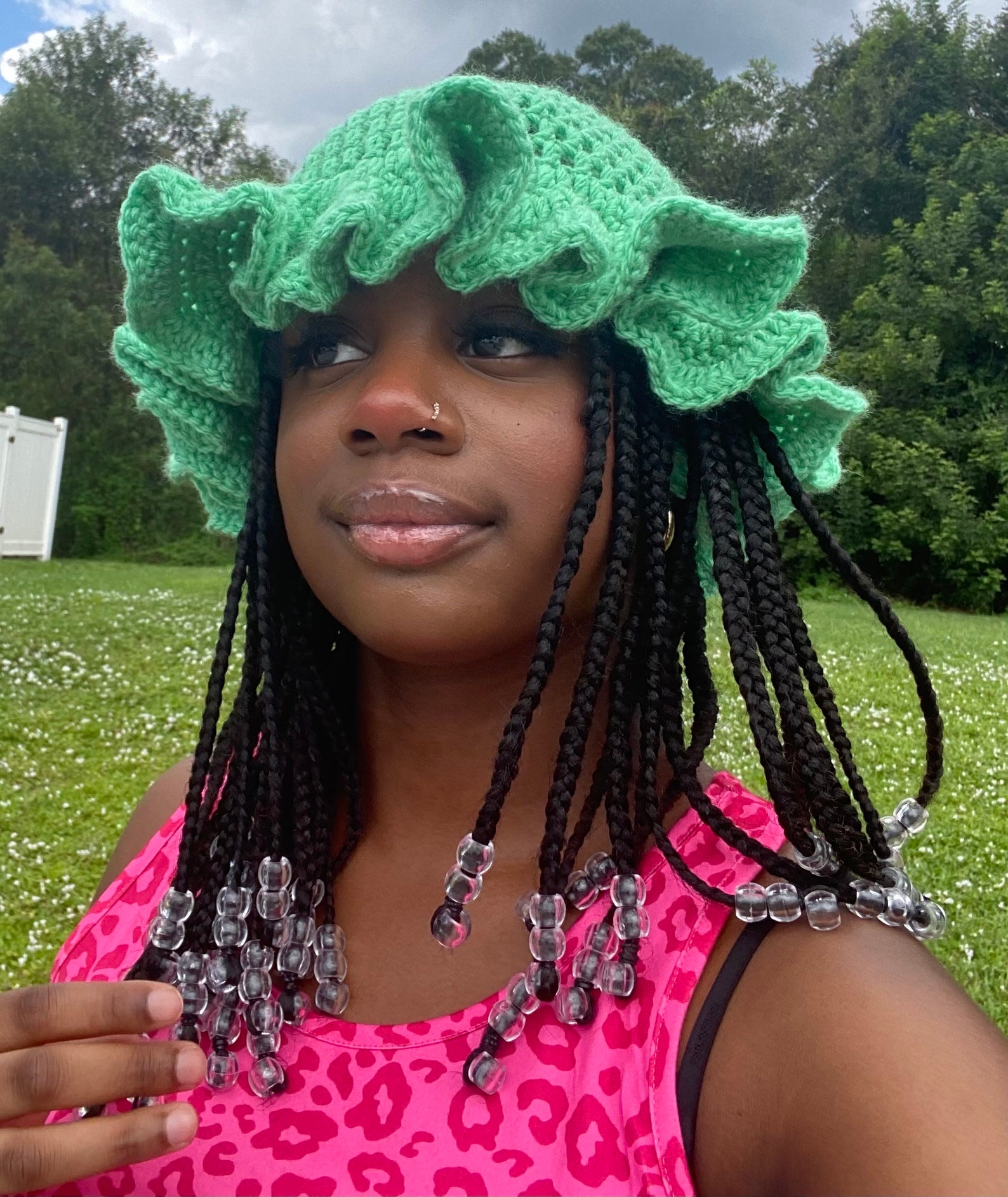 Crochet Ruffle Bucket Hat - Etsy