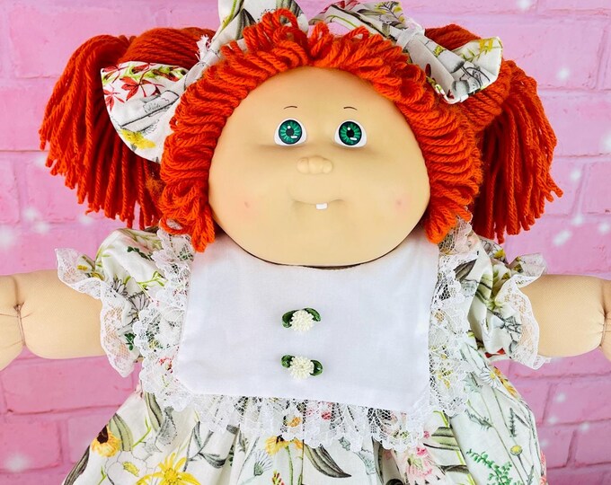 Cabbage Patch Kids Vintage 1985 Red Hair Collector Doll Redhead Green ...