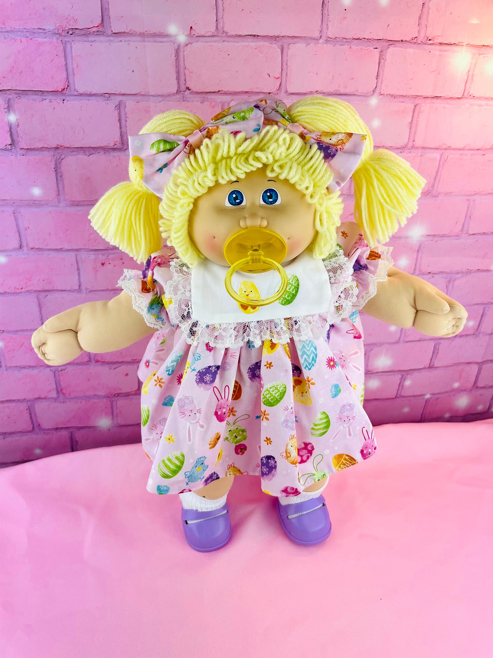 Vintage Cabbage Patch Kid 1985 Girl Pacifier Yellow Blonde - Etsy