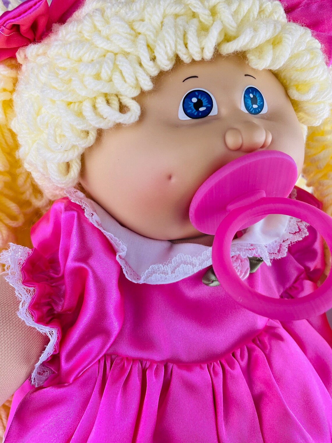 CUSTOM Cabbage Patch Kids Vintage 1983 Pacifier Re-root Blonde - Etsy