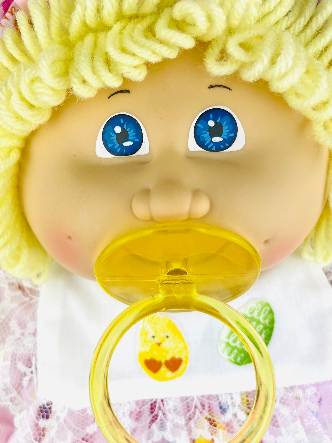 Vintage Cabbage Patch Kid 1985 Girl Pacifier Yellow Blonde - Etsy