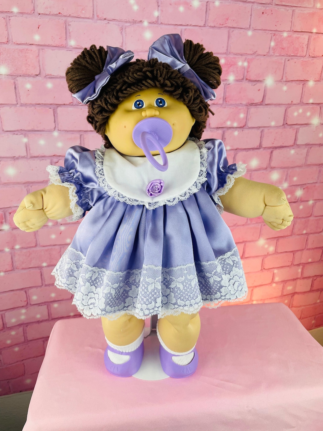 Cabbage Patch Kids Vintage 1983 Brown Hair Pacifier Girl Collector Doll ...