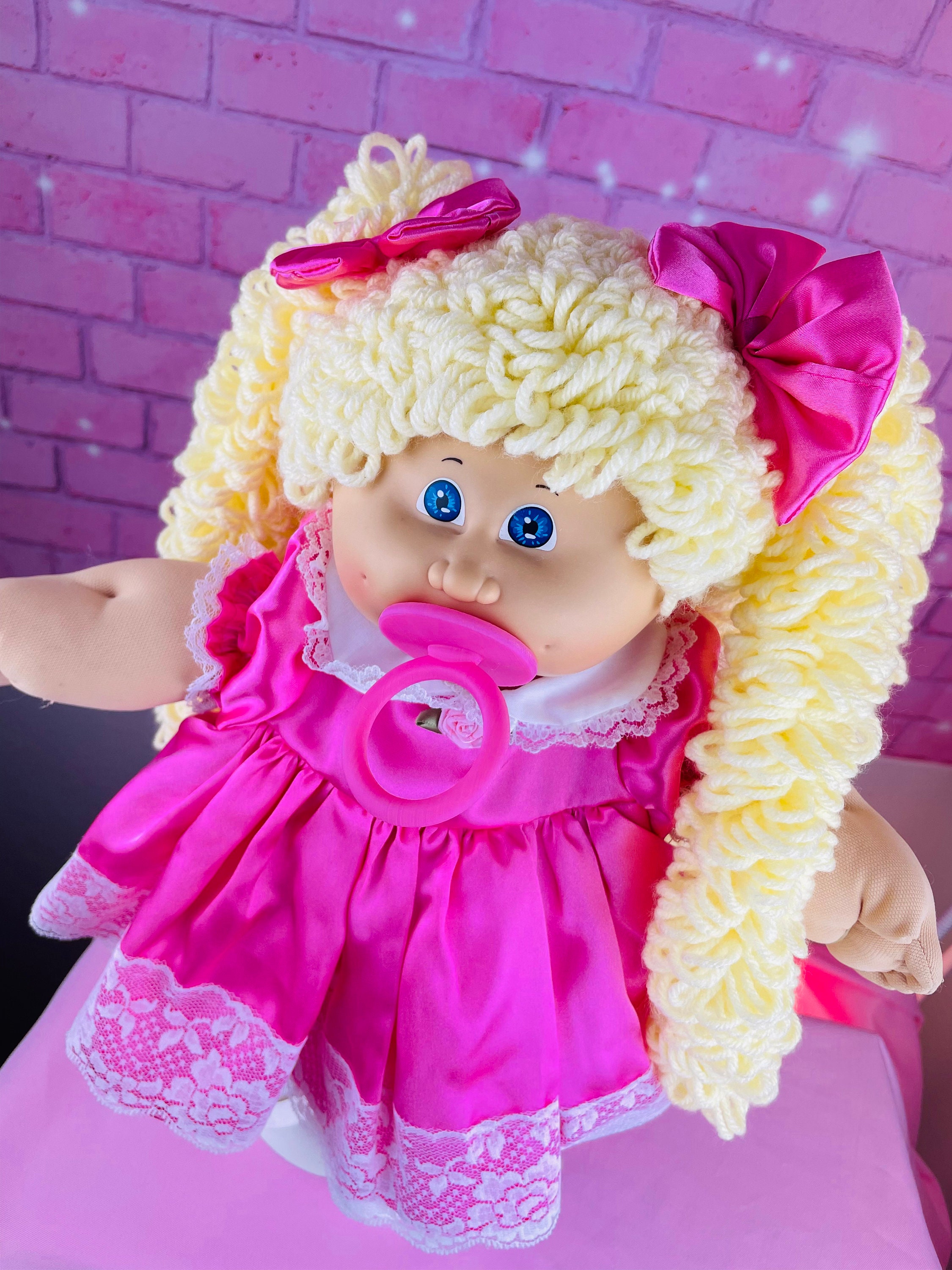 CUSTOM Cabbage Patch Kids Vintage 1983 Pacifier Re-root Blonde - Etsy