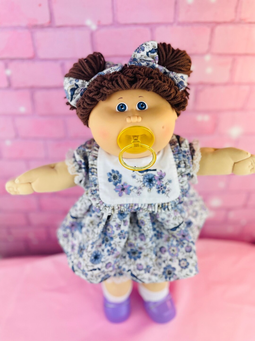 Vintage Cabbage Patch Kid Collector Doll, 1985 P Factory Pacifier, Girl ...