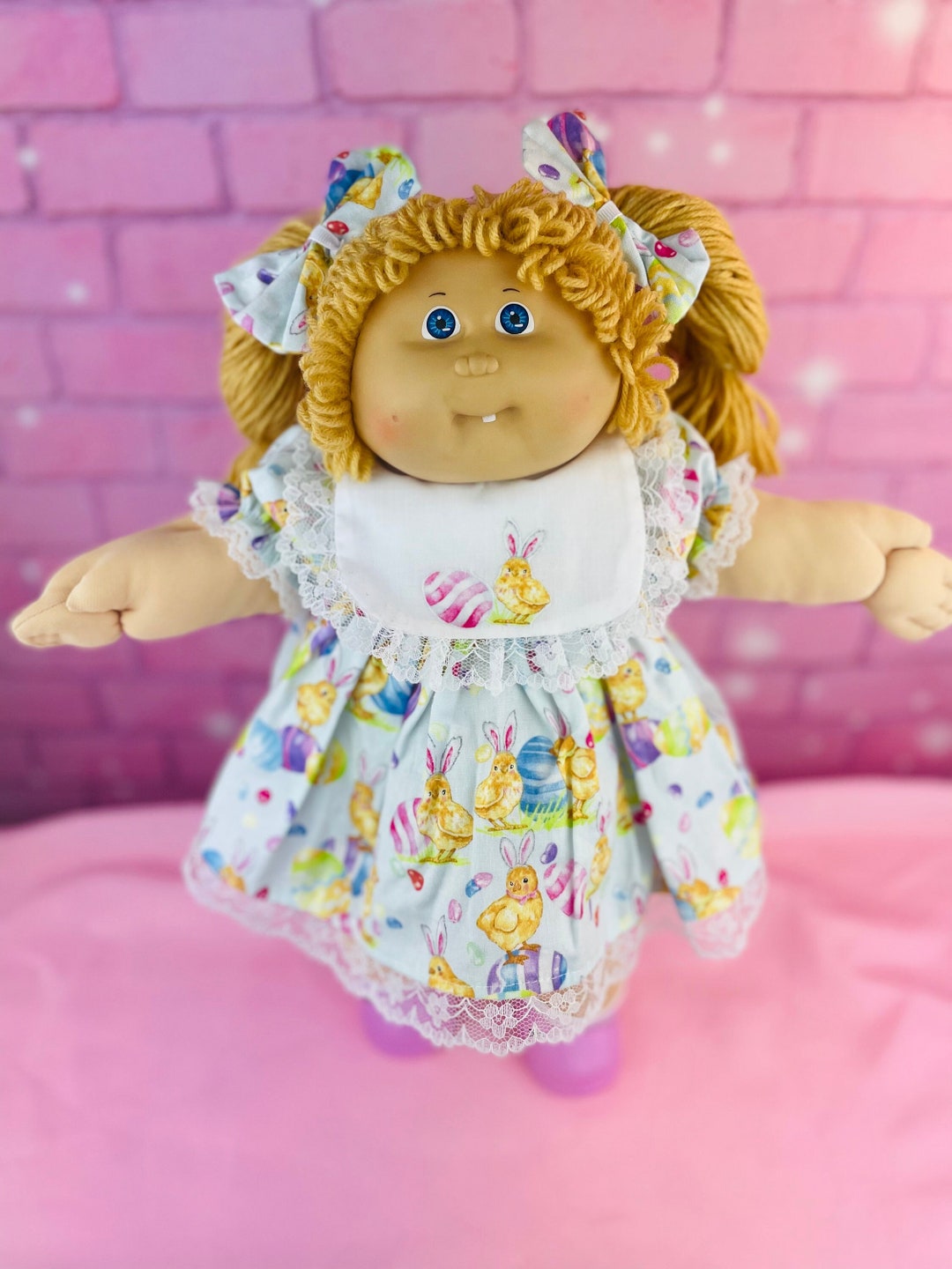 Vintage 1983 Cabbage Patch Kid Doll, Butterscotch Blonde, Easter Dress ...