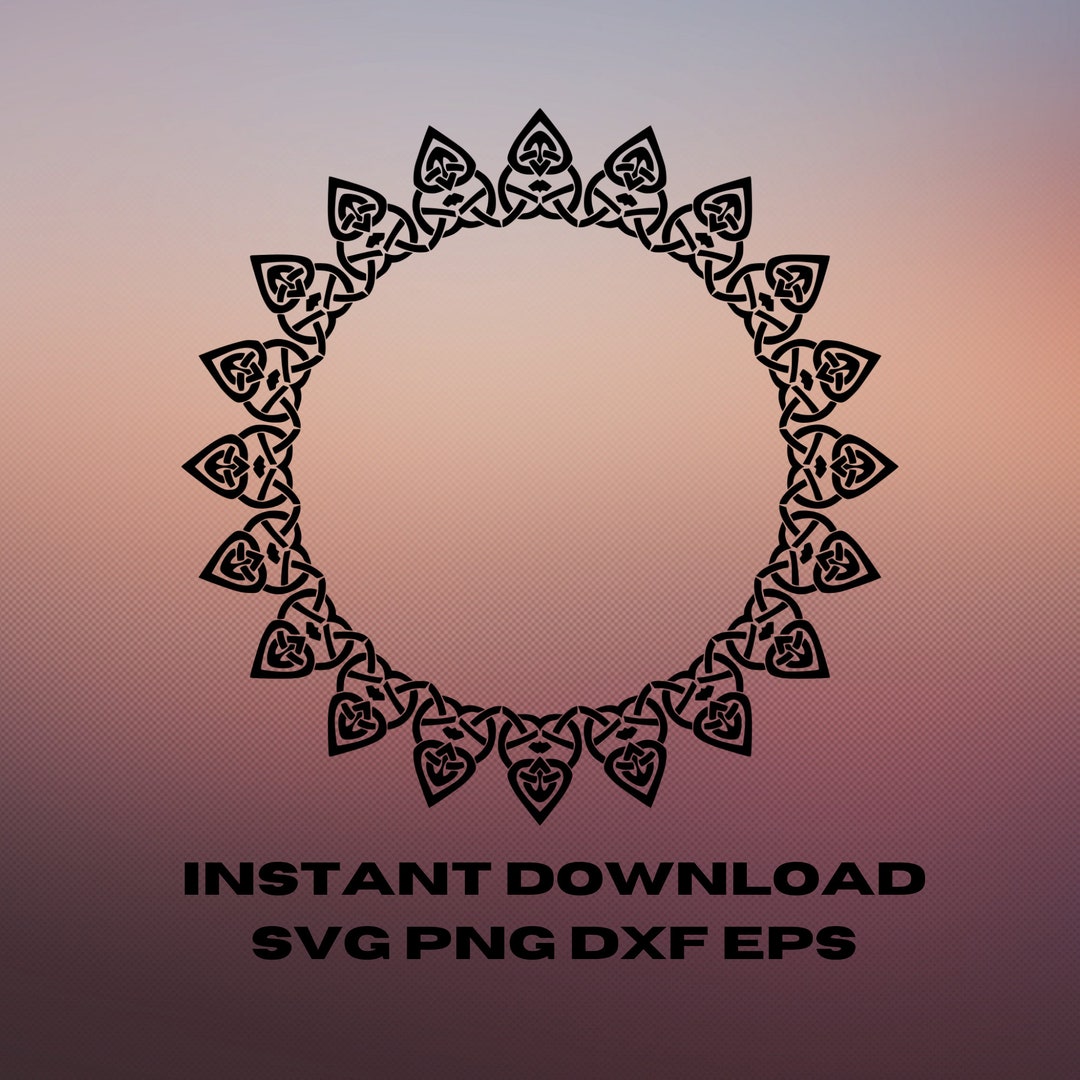 Celtic Circle Border Svg Png - Scottish Circle Border Svg Png - Circle ...