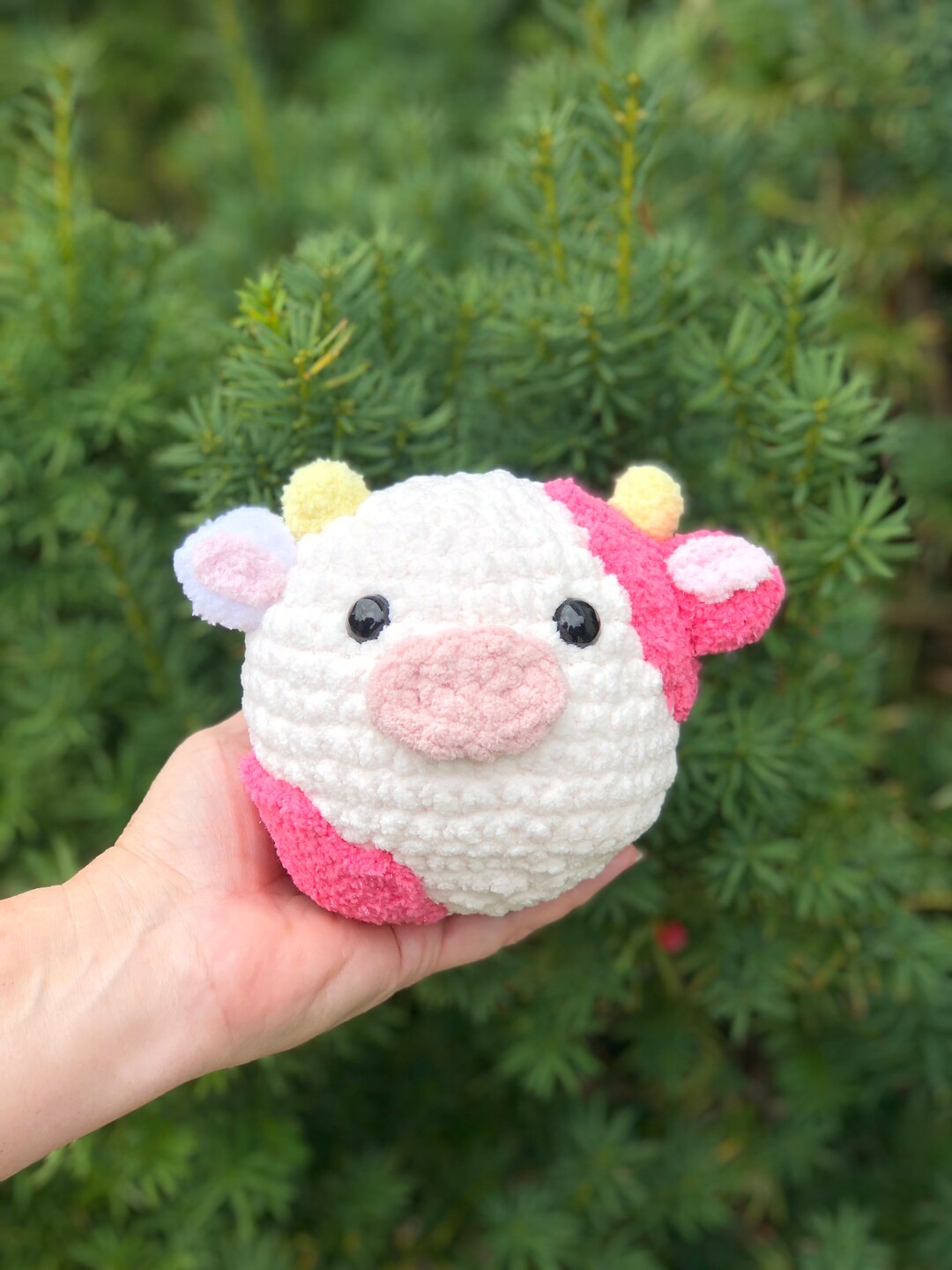 Mini Cow Plushie - Etsy