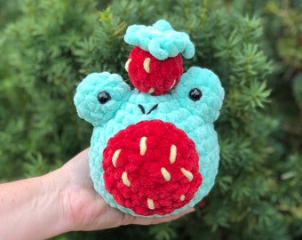 Strawberry Frog, Crochet Frog - Etsy