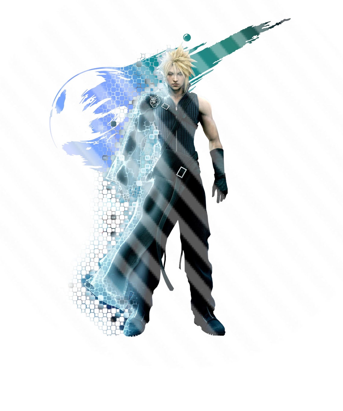 Final Fantasy Cloud Digital/graphic/png - Etsy