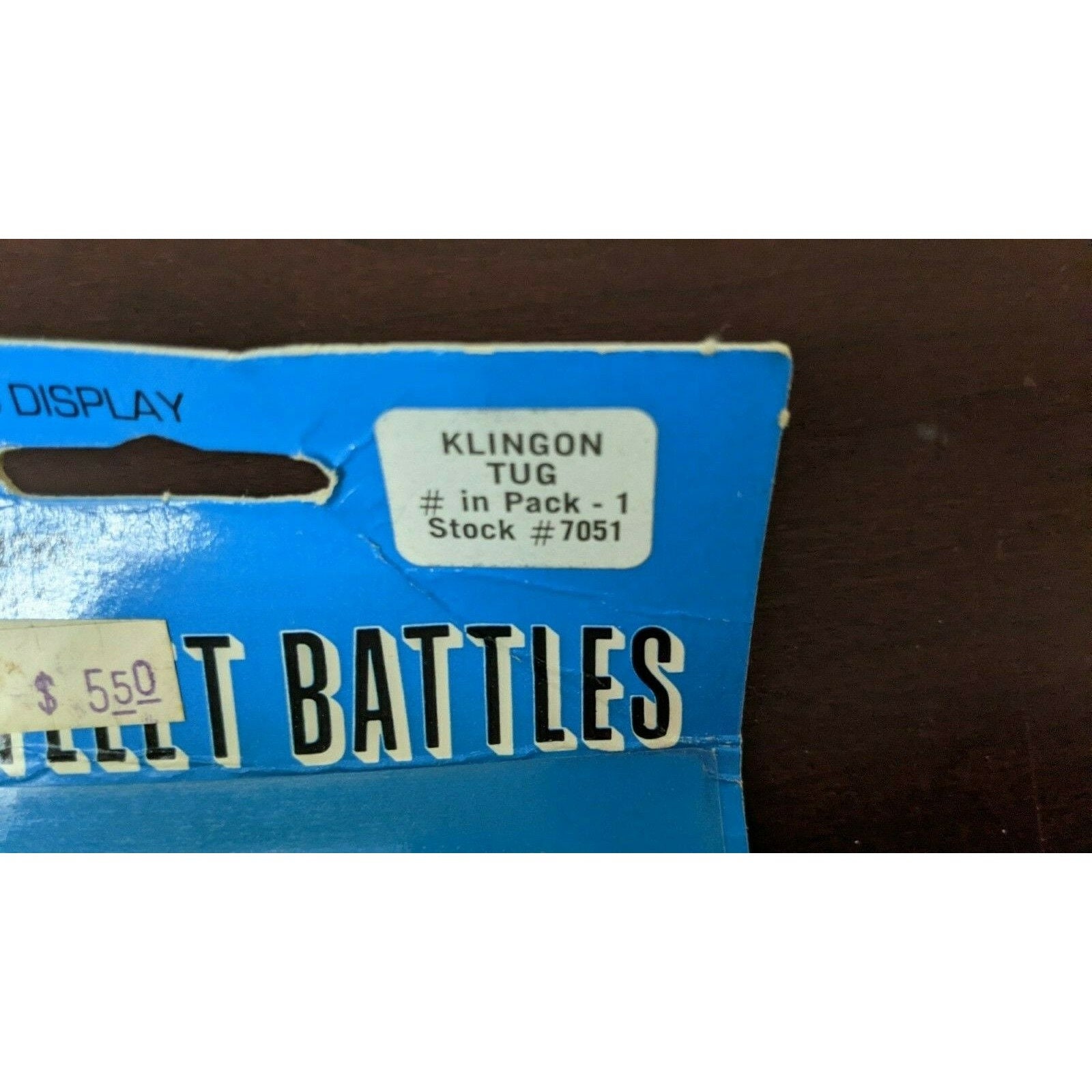 FASA Star Trek Miniatures Starline 2200 Klingon Tug Ship MINIATURE 7051 ...