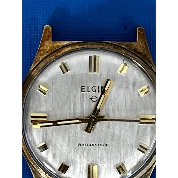 Vintage 1969 Elgin Mens Watch Swiss Manual Wind Wrist… - Gem