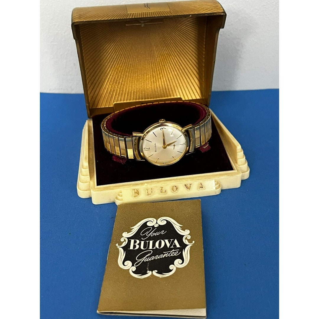 Vintage 1964 M4 Bulova Mens 10k Gold Rolled RGP Watch in Case NICE - Etsy