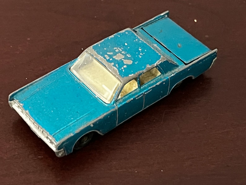 Vintage LESNEY Matchbox 31 LINCOLN CONTINENTAL Blue 1964 Trunk Opens - Etsy