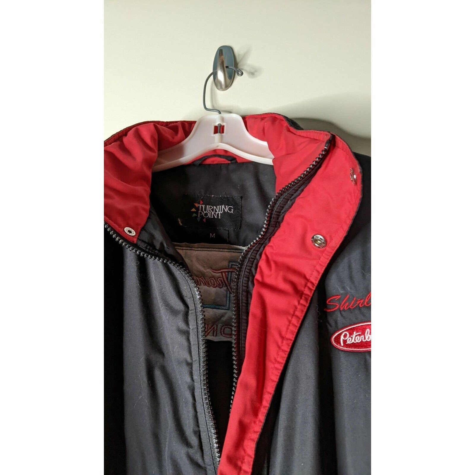 Vintage 90s Peterbilt Semi Truck Jacket Womens Medium Jefferson WI ...