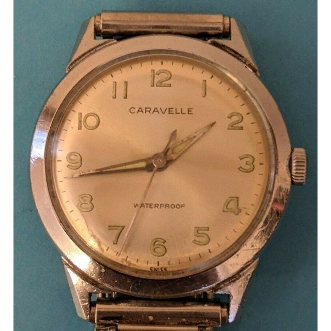 Vintage Men's Caravelle Automatic Manual Wind 33mm M3 Wrist Watch ...